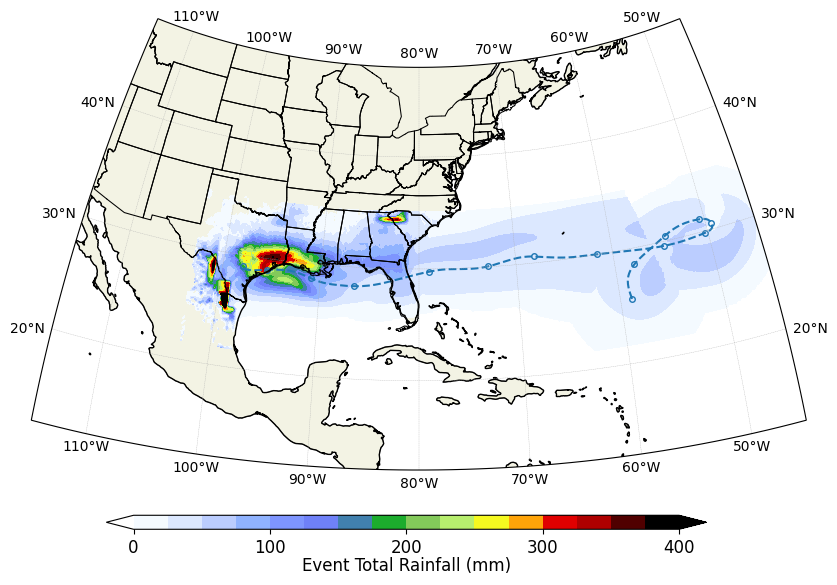 2. Tropical cyclone rainfall generation — pyTCR Documentation